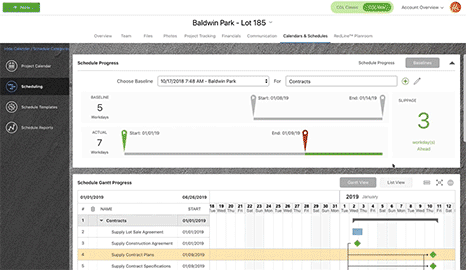 Construction Schedule Baseline Software - UDA ConstructionOnline™