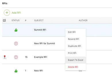 Construction RFI Tracking Software - UDA ConstructionOnline™