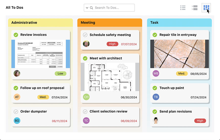 Construction To Do List Software - UDA ConstructionOnline™